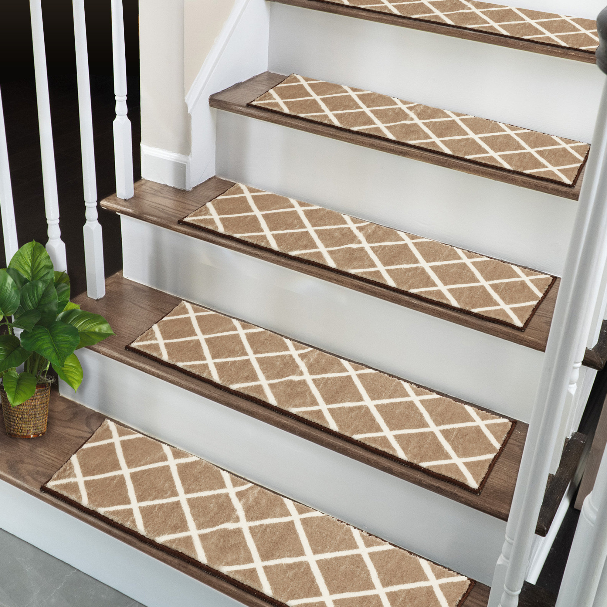 Latitude Run® Non-slip Carpet Stair Tread (set Of 13) | Wayfair