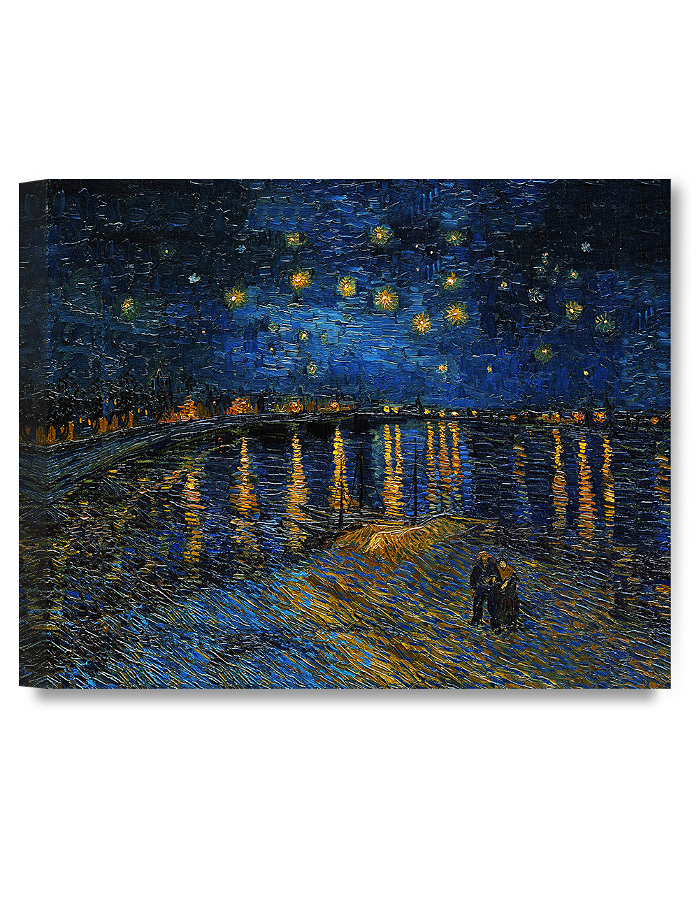 DECORARTS Starry Night Over The Rhone,Vincent Van Gogh Art Reproduction ...