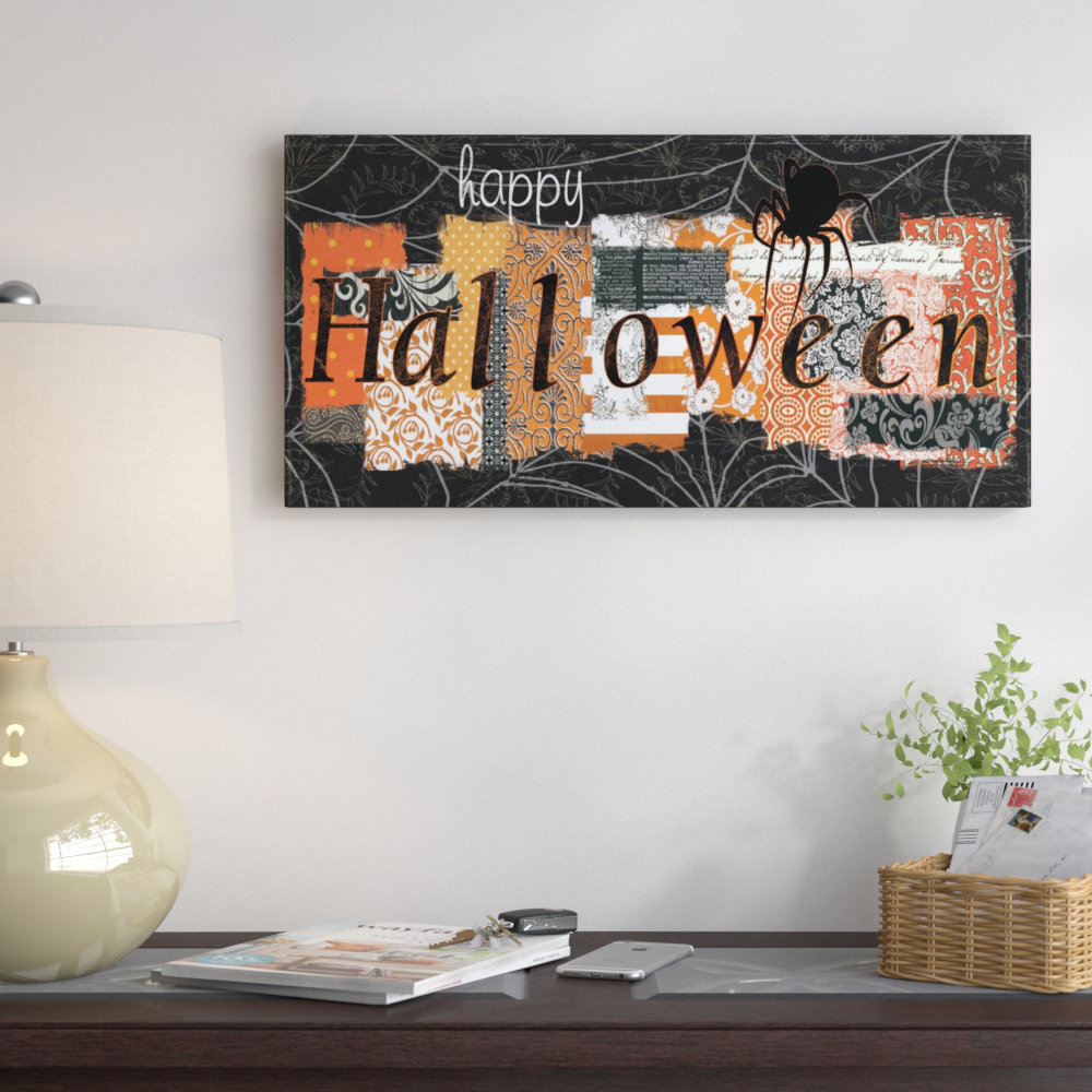 The Holiday Aisle® 'Happy Halloween' Rectangle Graphic Art Print on ...