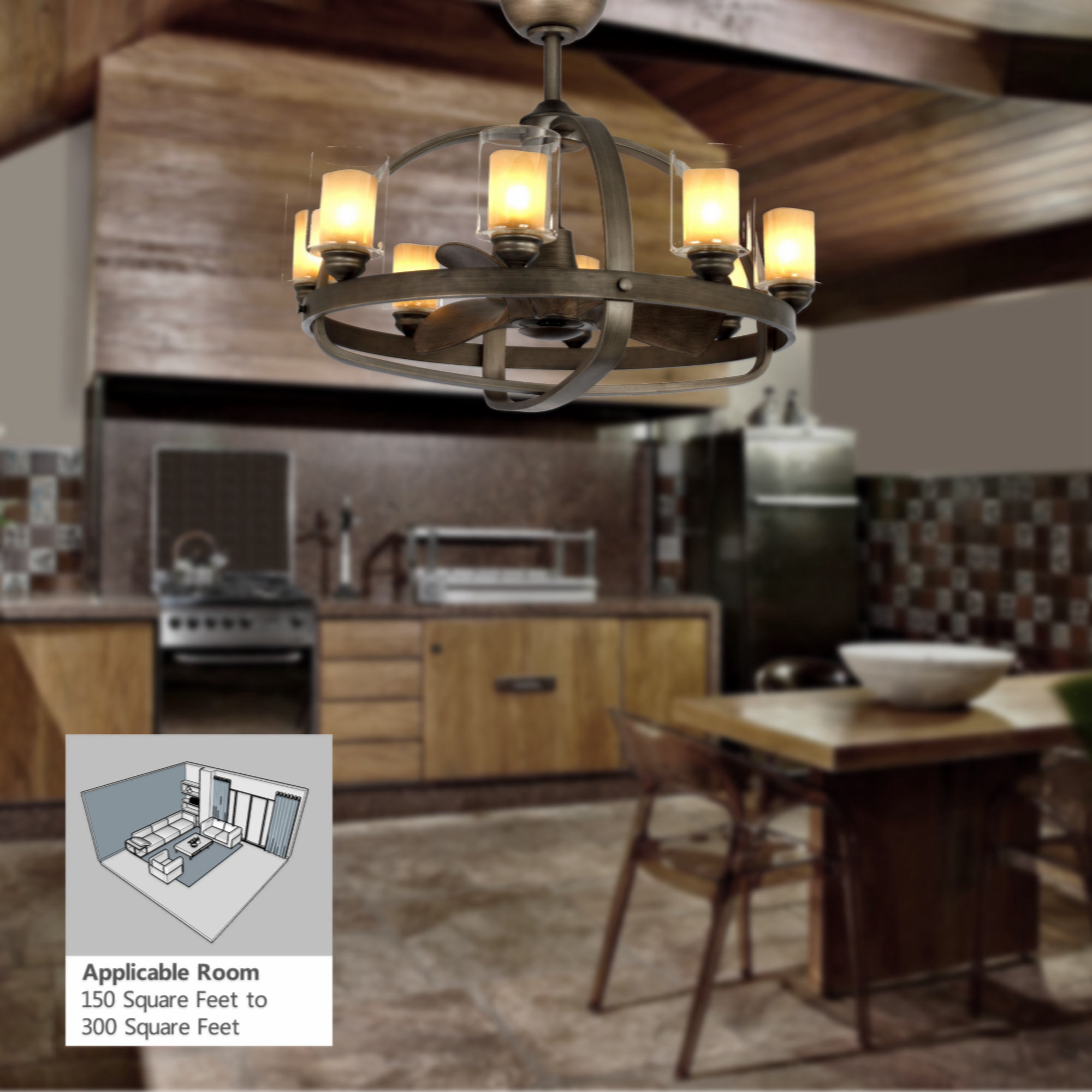 Williston Forge 32.7'' Ceiling Fan with LED Lights | Wayfair
