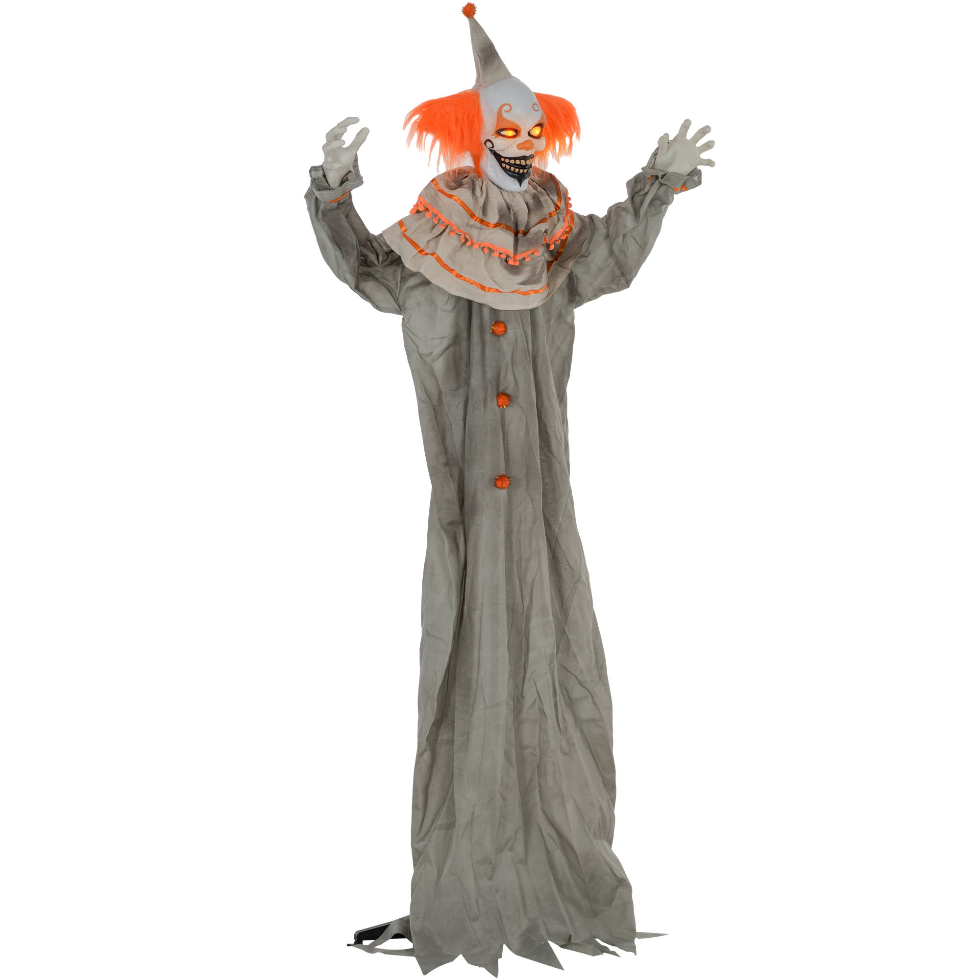 The Holiday Aisle® Orange Haired Clown, Outdoor Halloween Decoration ...