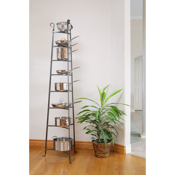 Enclume Steel Handcrafted Runner Freestanding Pot Rack | Wayfair