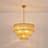 Mercer41 8-light 3 Tiered Amber Textured Glass Chandelier | Wayfair