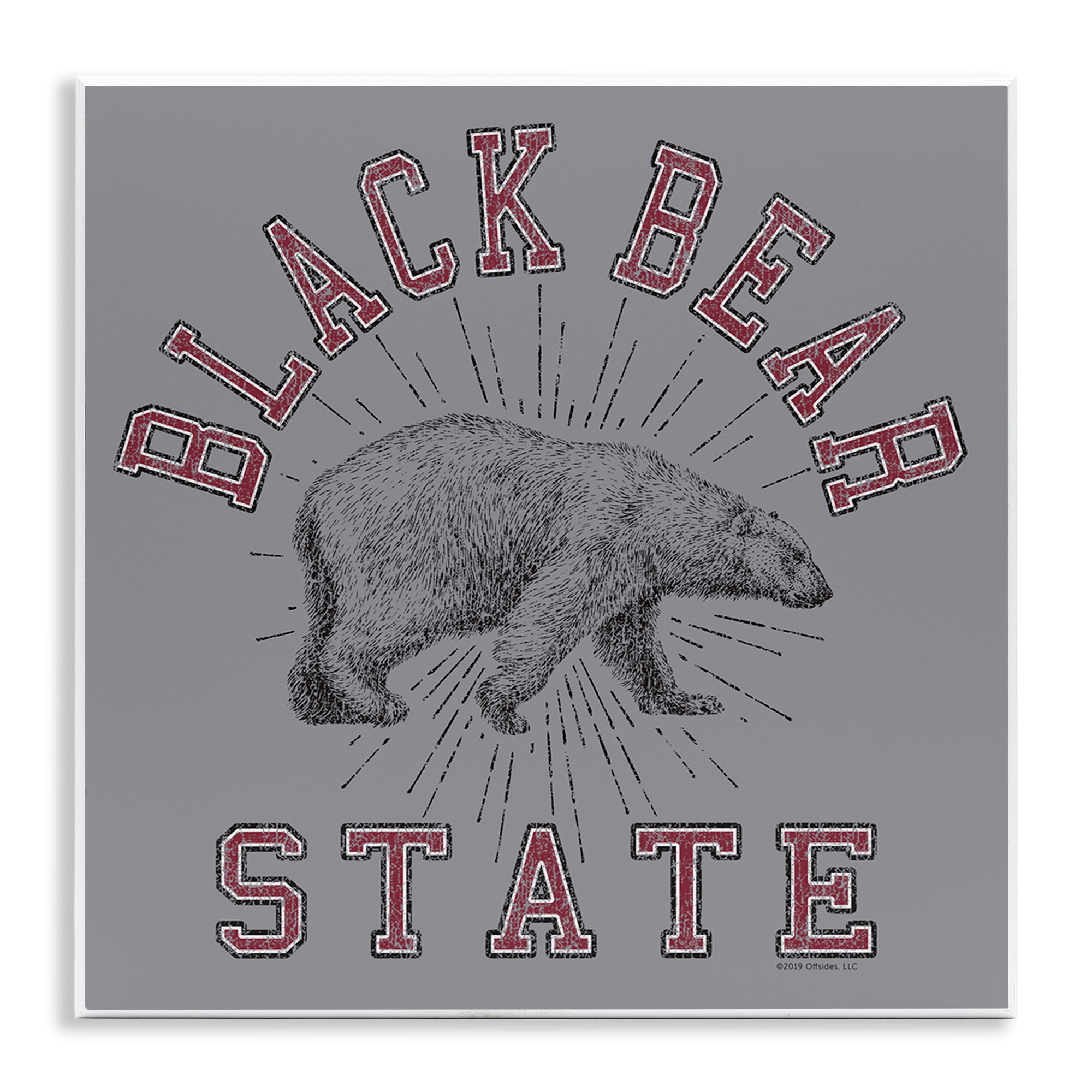 Ophelia & Co. Vintage Black Bear State Wall Plaque Art by Spirit ...