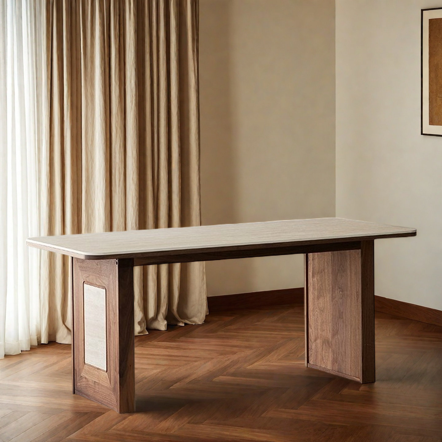 Ebern Designs Mid-century Slab Dining Table. - Wayfair Canada