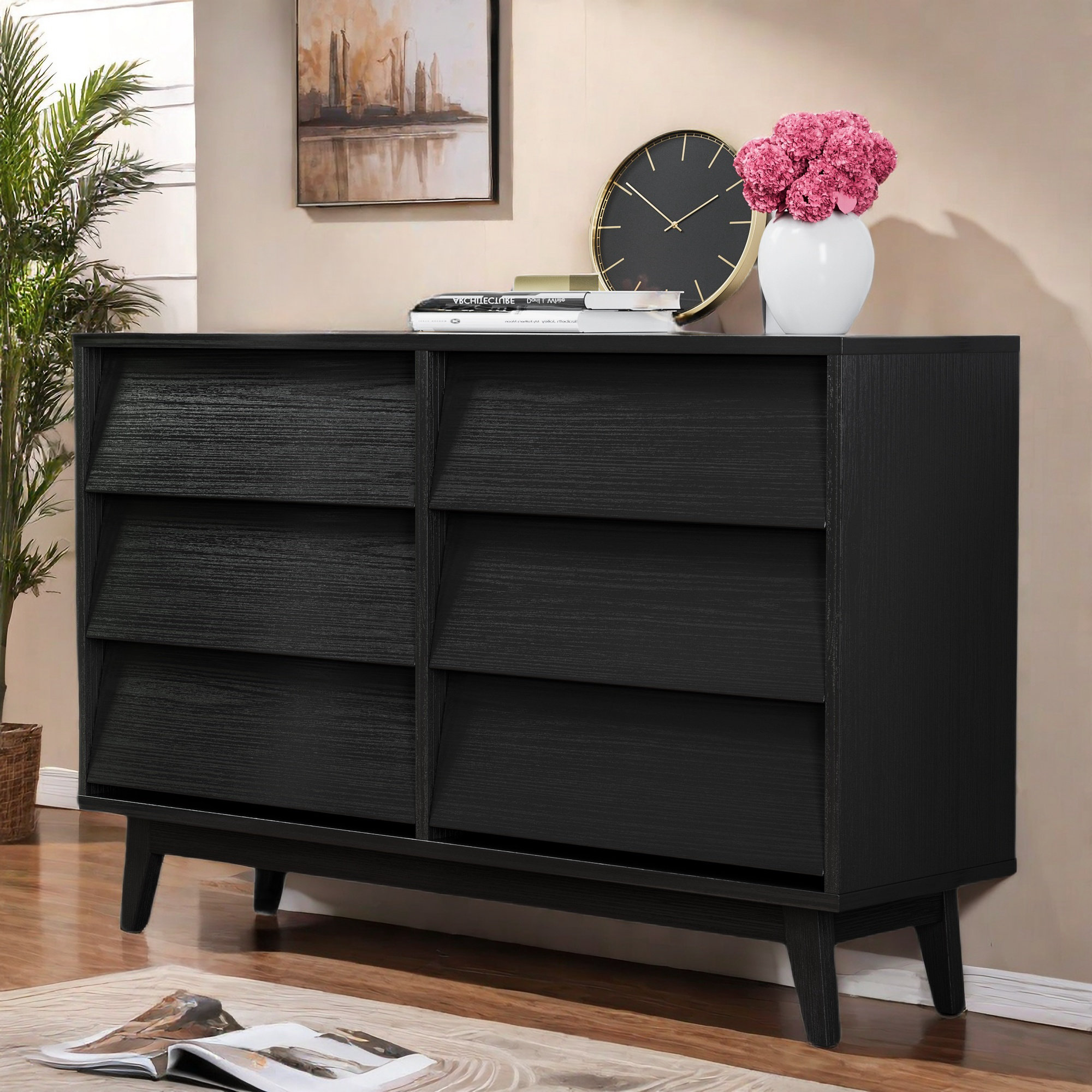 Disney Dresser With 6 Drawers And Bevel Design | Wayfair