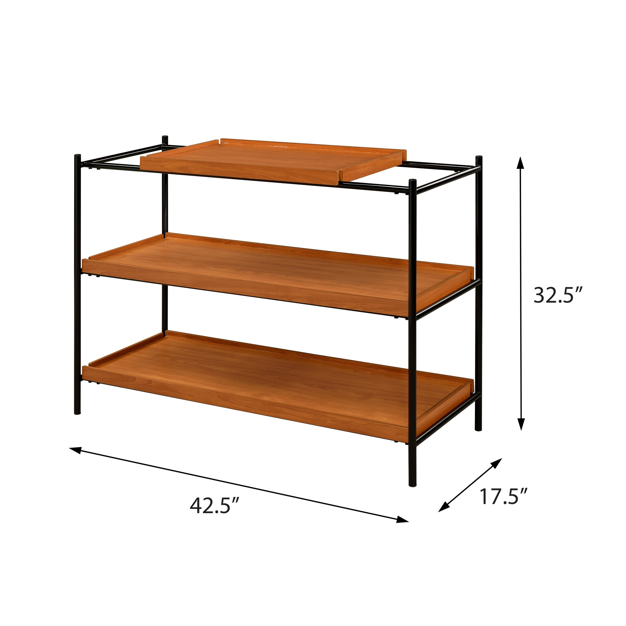 17 Stories 3-Shelf Console Table | Wayfair