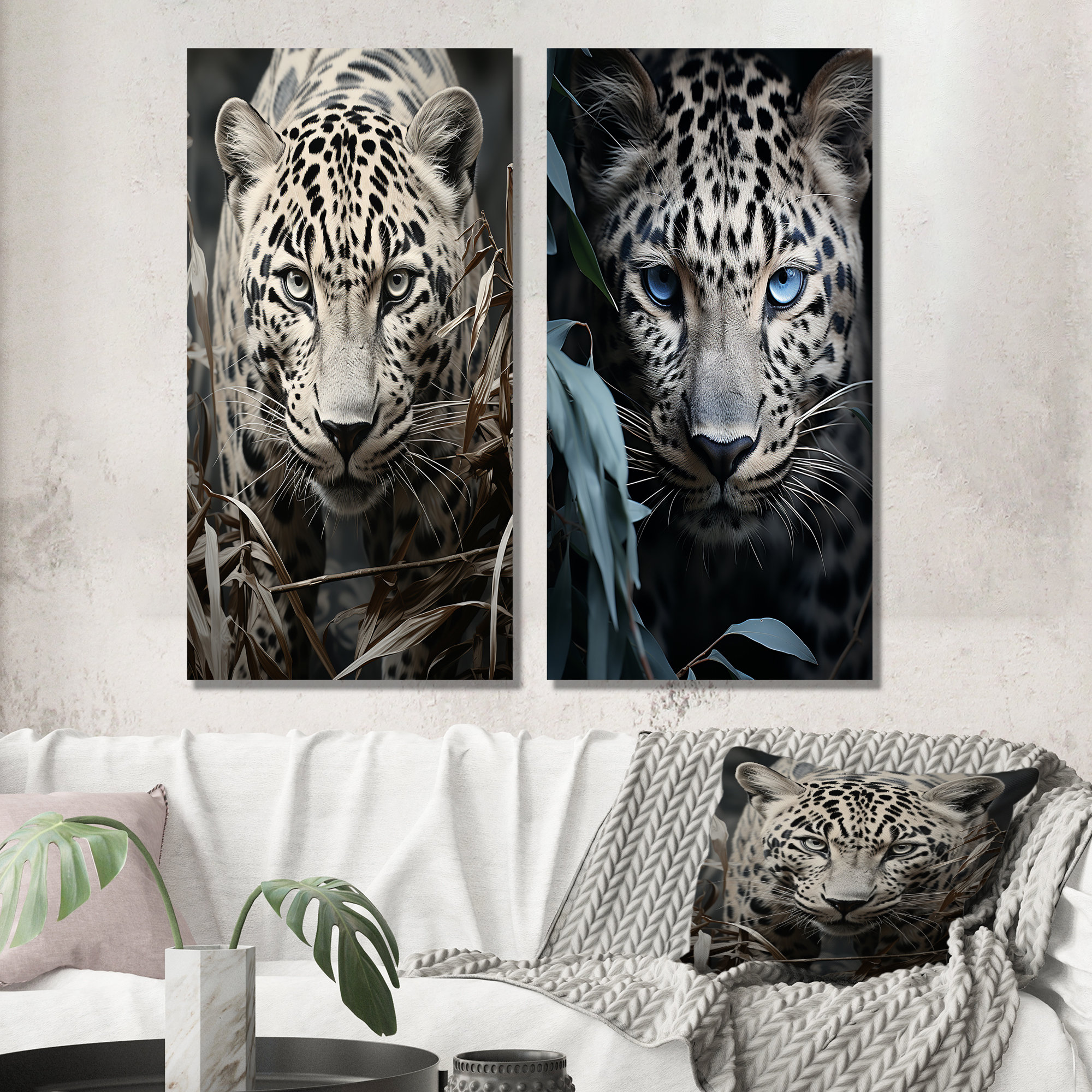 Latitude Run® Graceful Leopard Predators In The Wild - Leopard Metal ...