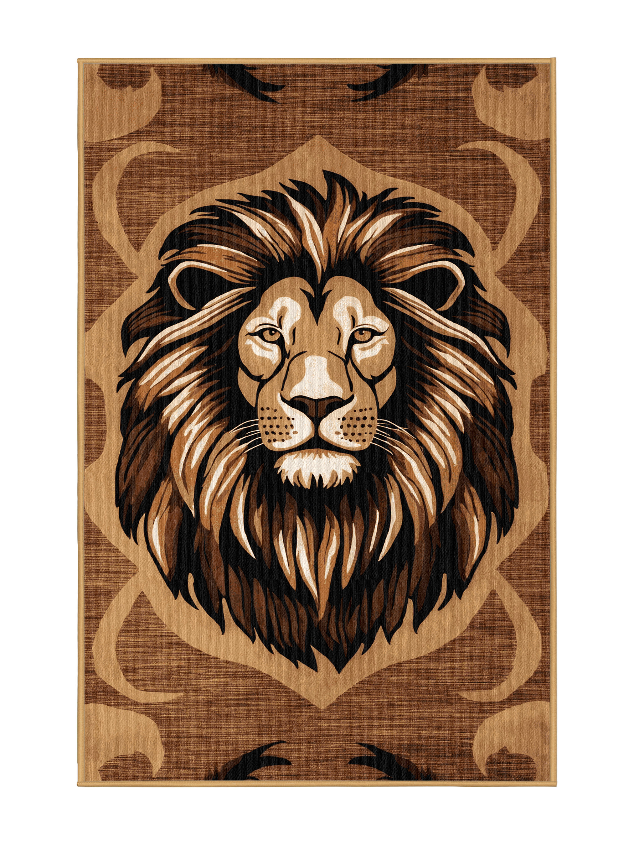 Bloomsbury Market Washable Lions Big Cats Area Rug | Wayfair