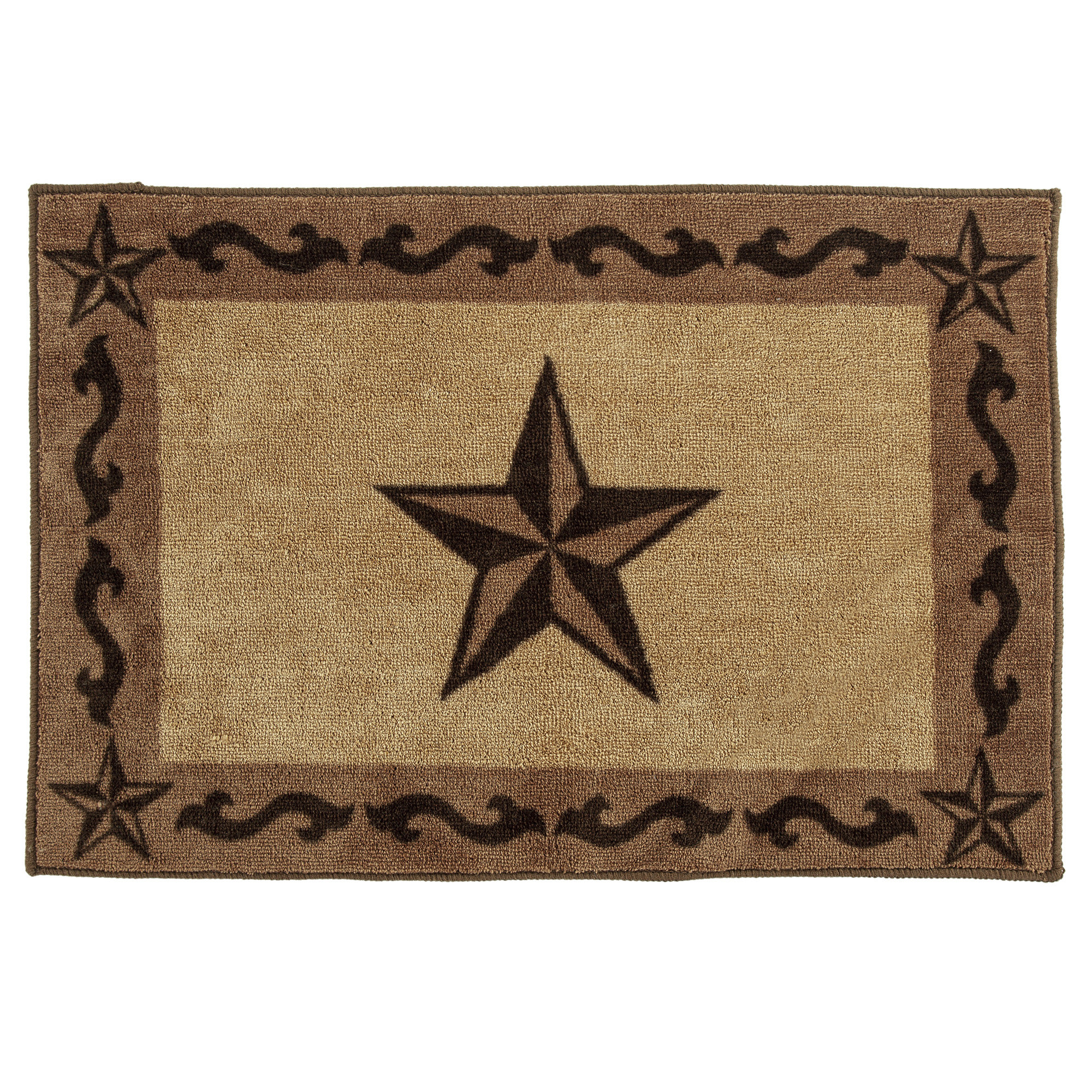 Paseo Road by HiEnd Accents Rustic Star Brown Tan Western Southwestern ...