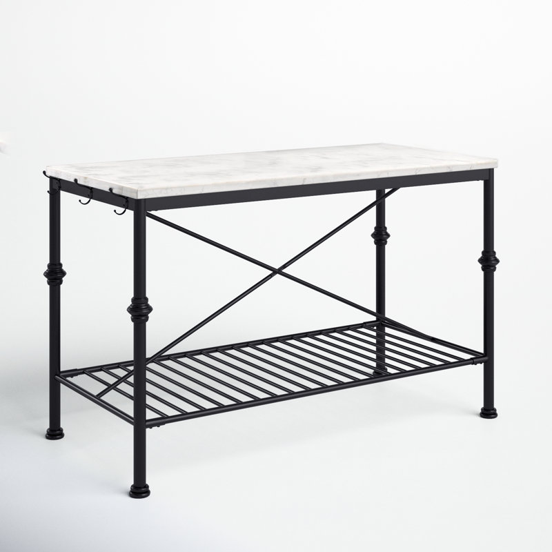 Lark Manor Allisun Marble Kitchen Island | Wayfair