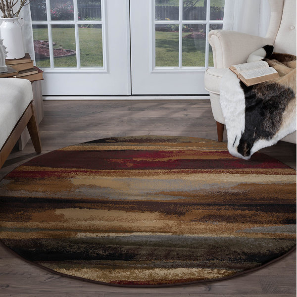 Brown & Tan Round Area Rugs You'll Love | Wayfair