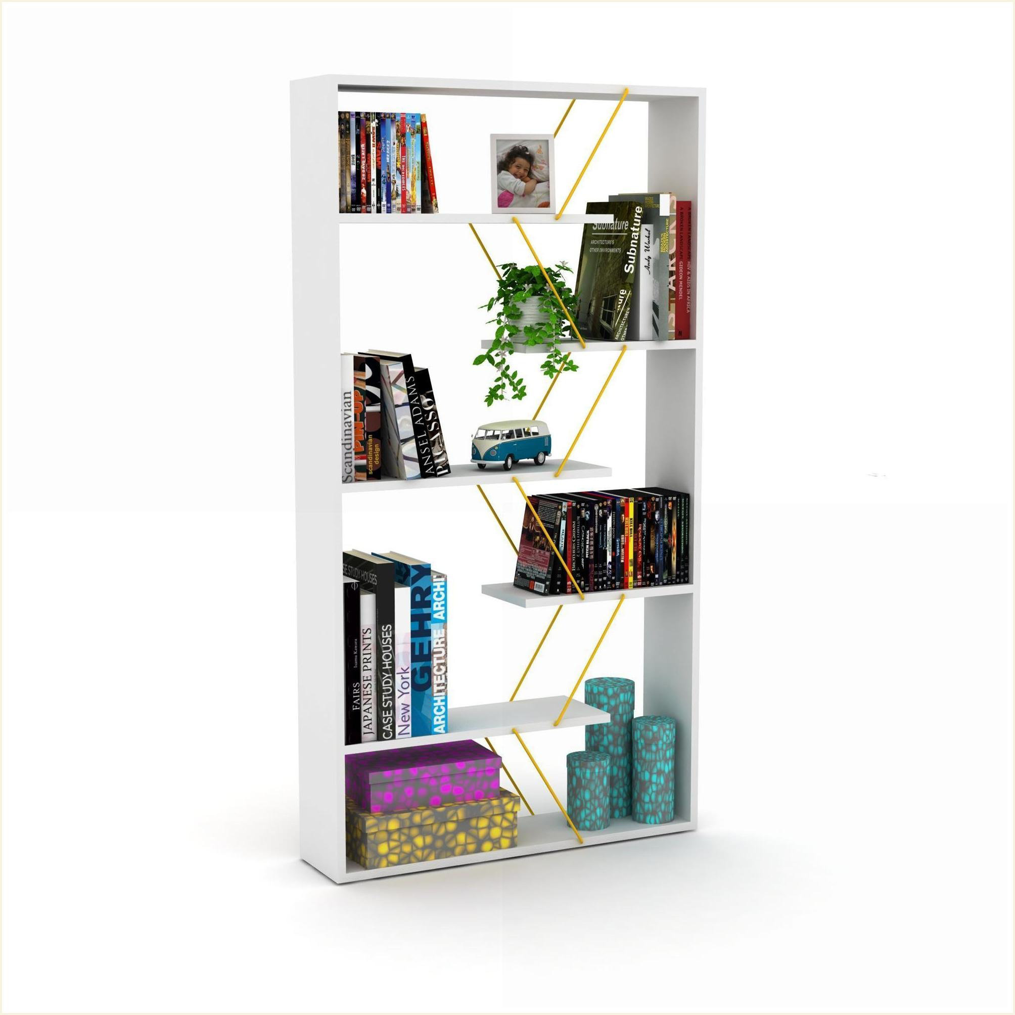 Latitude Run® Shelf, 23W x 8D x 42.5H, Contemporary Diagonal Open ...