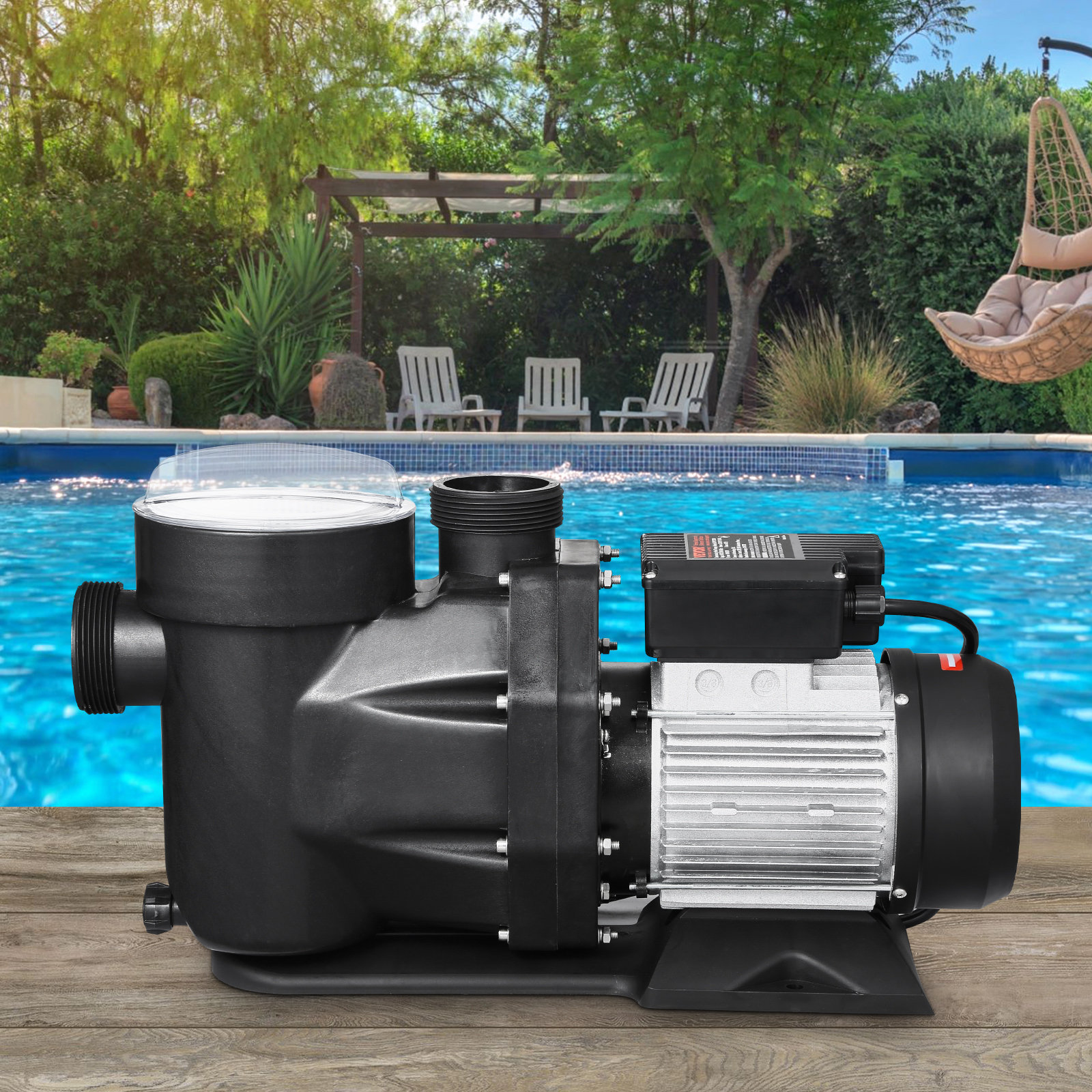 Stellweilan Tessberg 3 HP Above Ground Swimming Pool Pump Single Speed ...