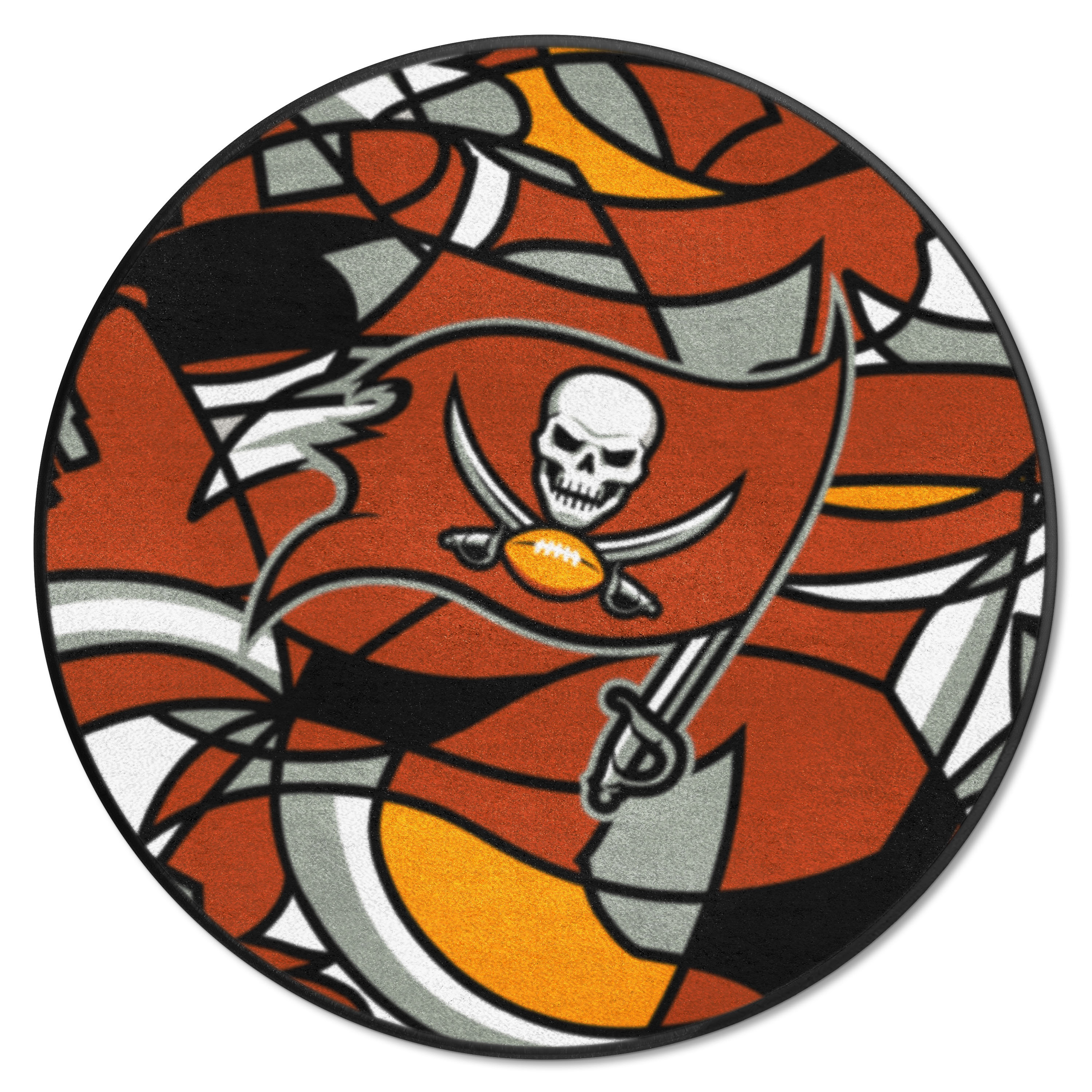 FANMATS Tampa Bay Buccaneers_Tampa Bay Buccaneers Roundel Rug - 27In ...
