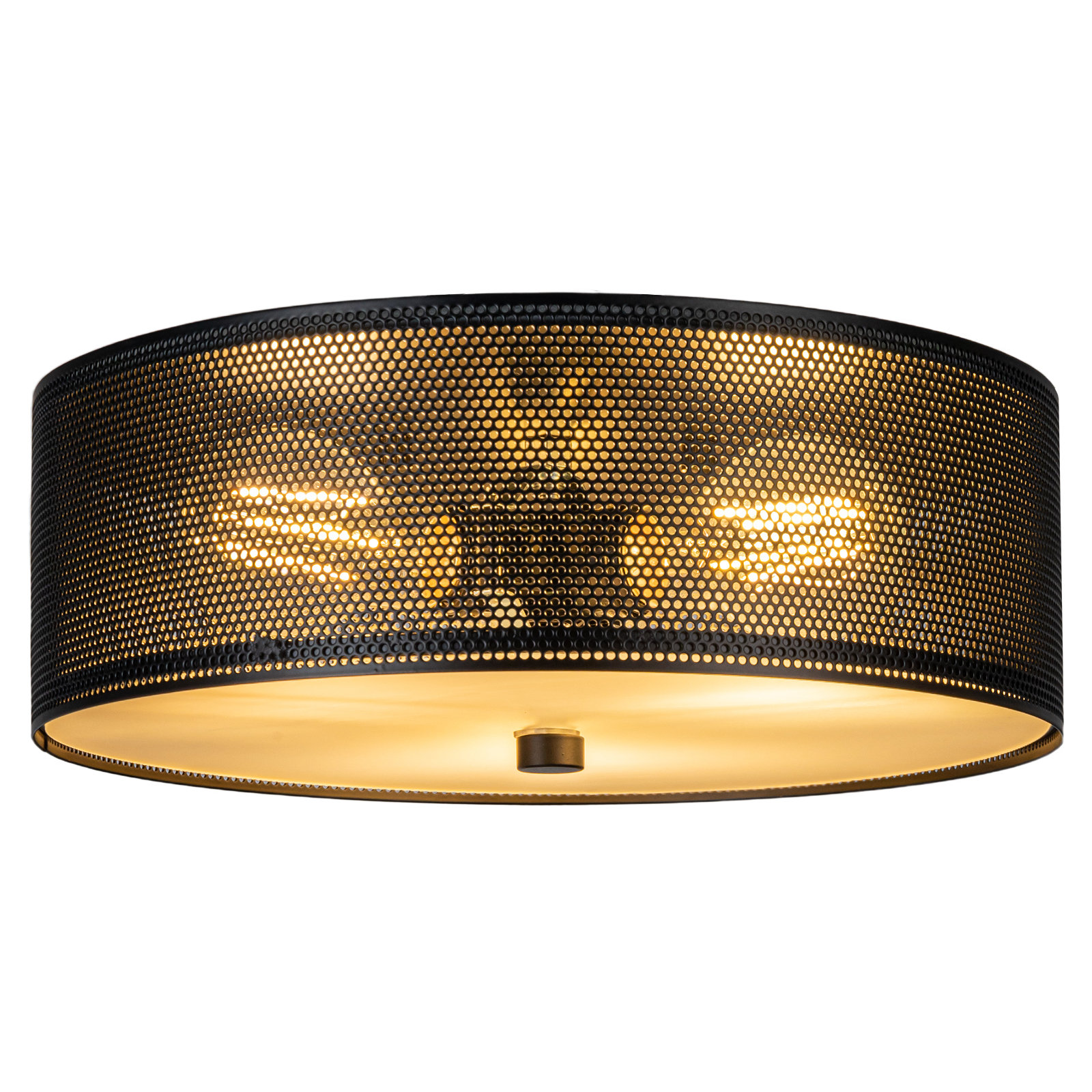 Lurdil Modern Metal Shade Black Ceiling Light | Wayfair