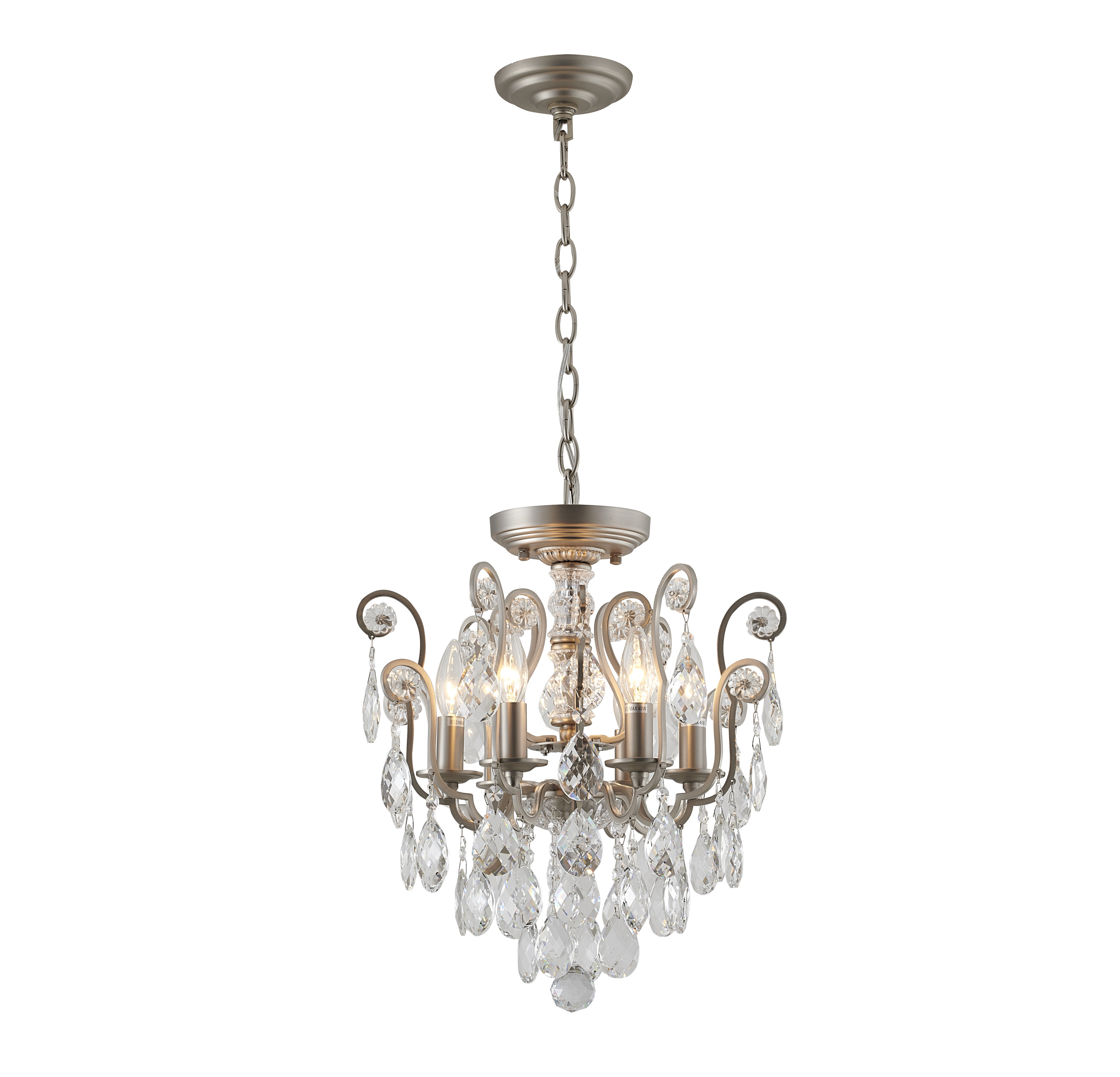 Rosdorf Park Cravey 6-Light Chandelier With Clear Crystals - Wayfair Canada