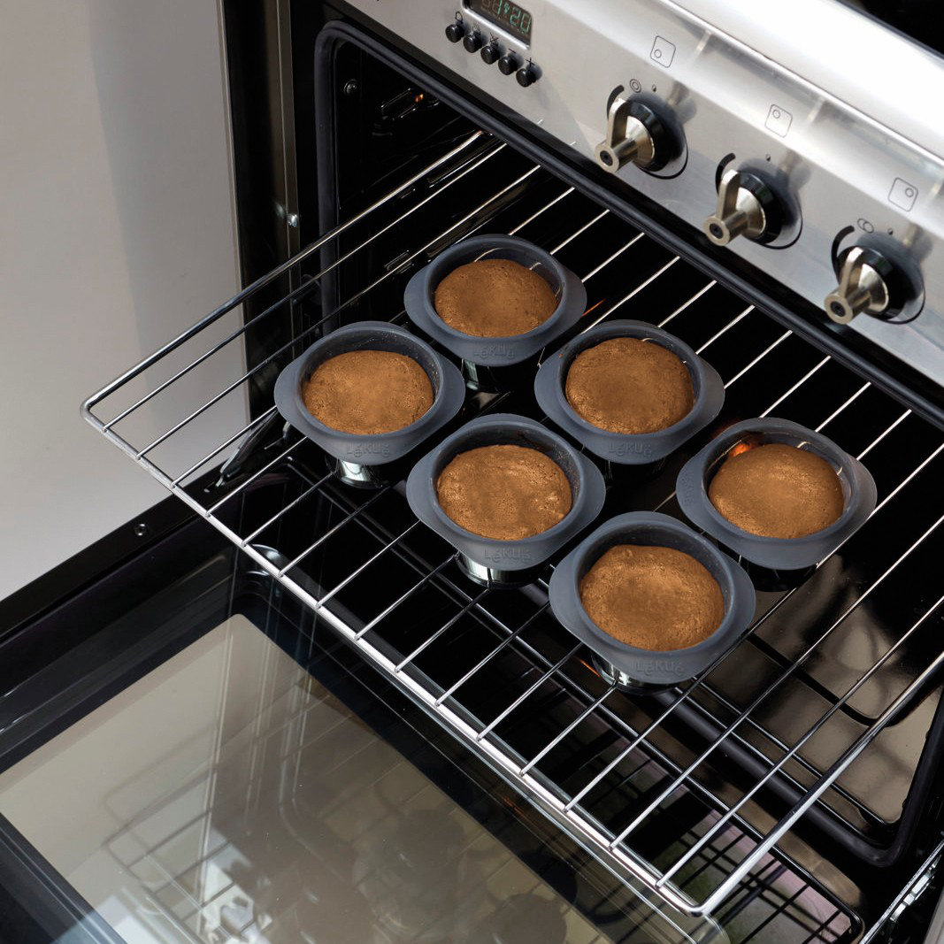 Lekue Lékué Silicone Molten Lava Cake Molds, Set of 6 | Wayfair