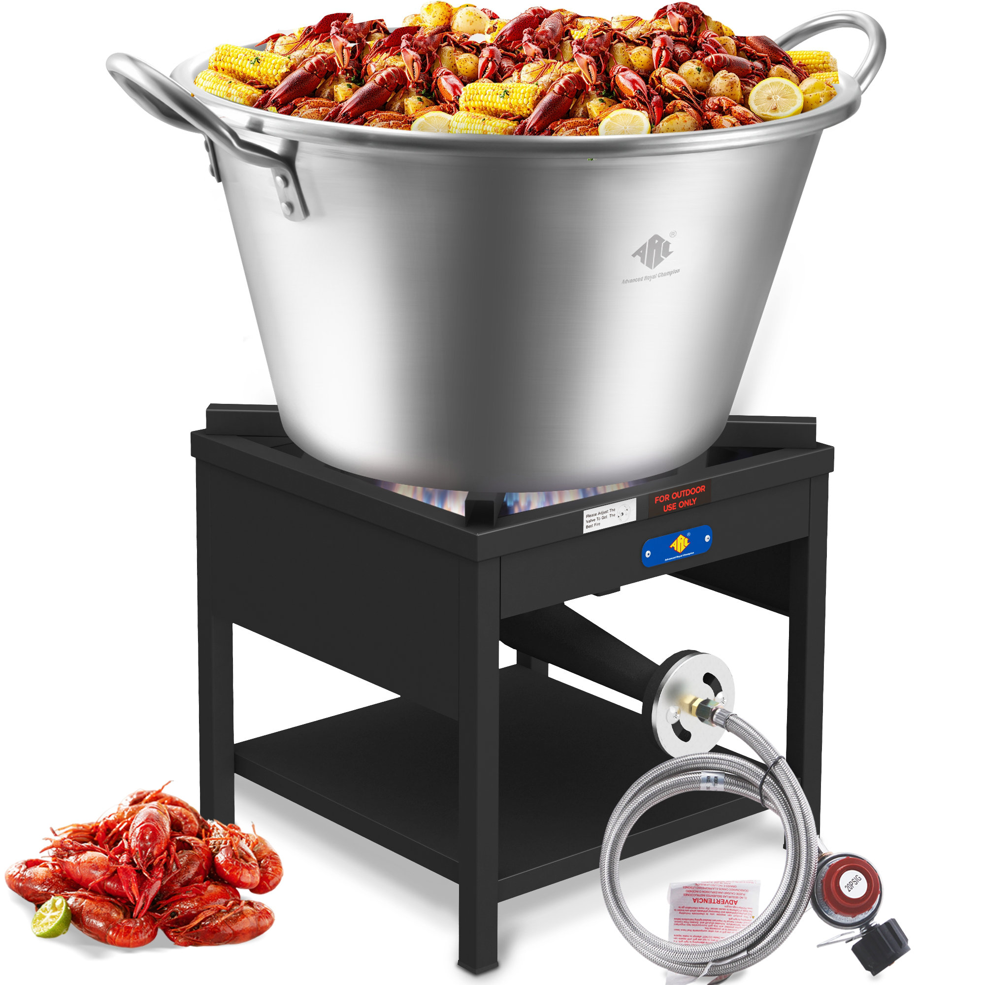ARC 9qt Mexican Cazo Para Carnitas Set, 200,000btu Propane Burner ...