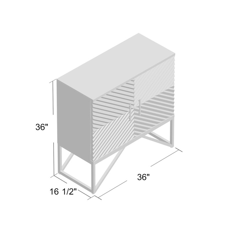 17 Stories Dexten 2 Door Accent Cabinet & Reviews | Wayfair