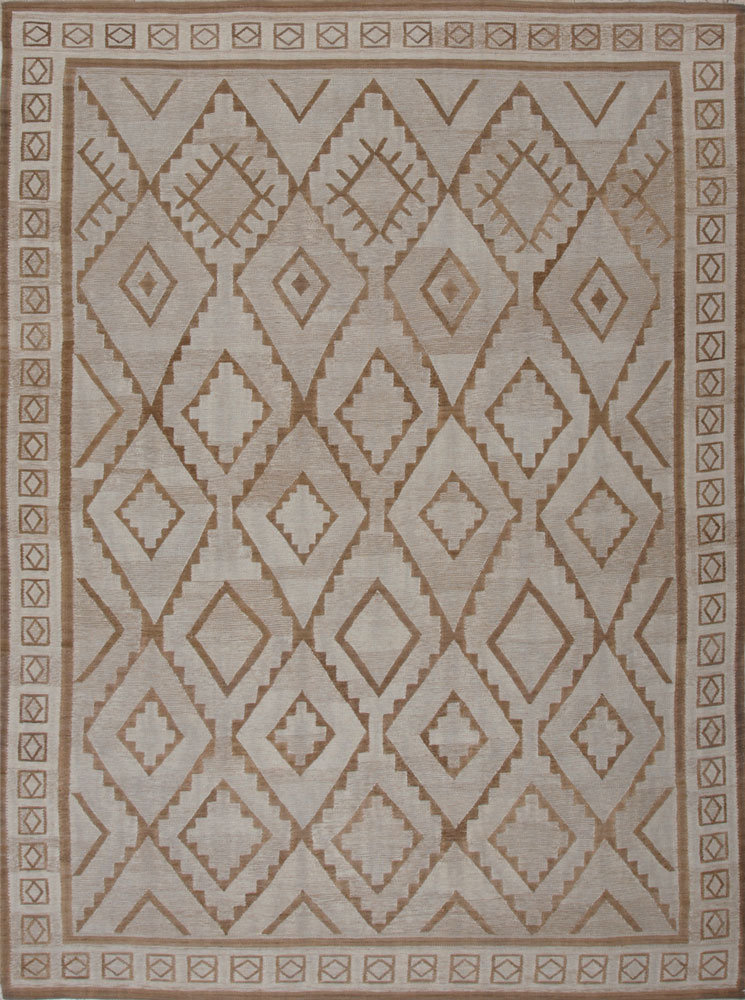 Matt Camron Rugs and Tapestries Handwoven Flatweave Brown Area Rug ...