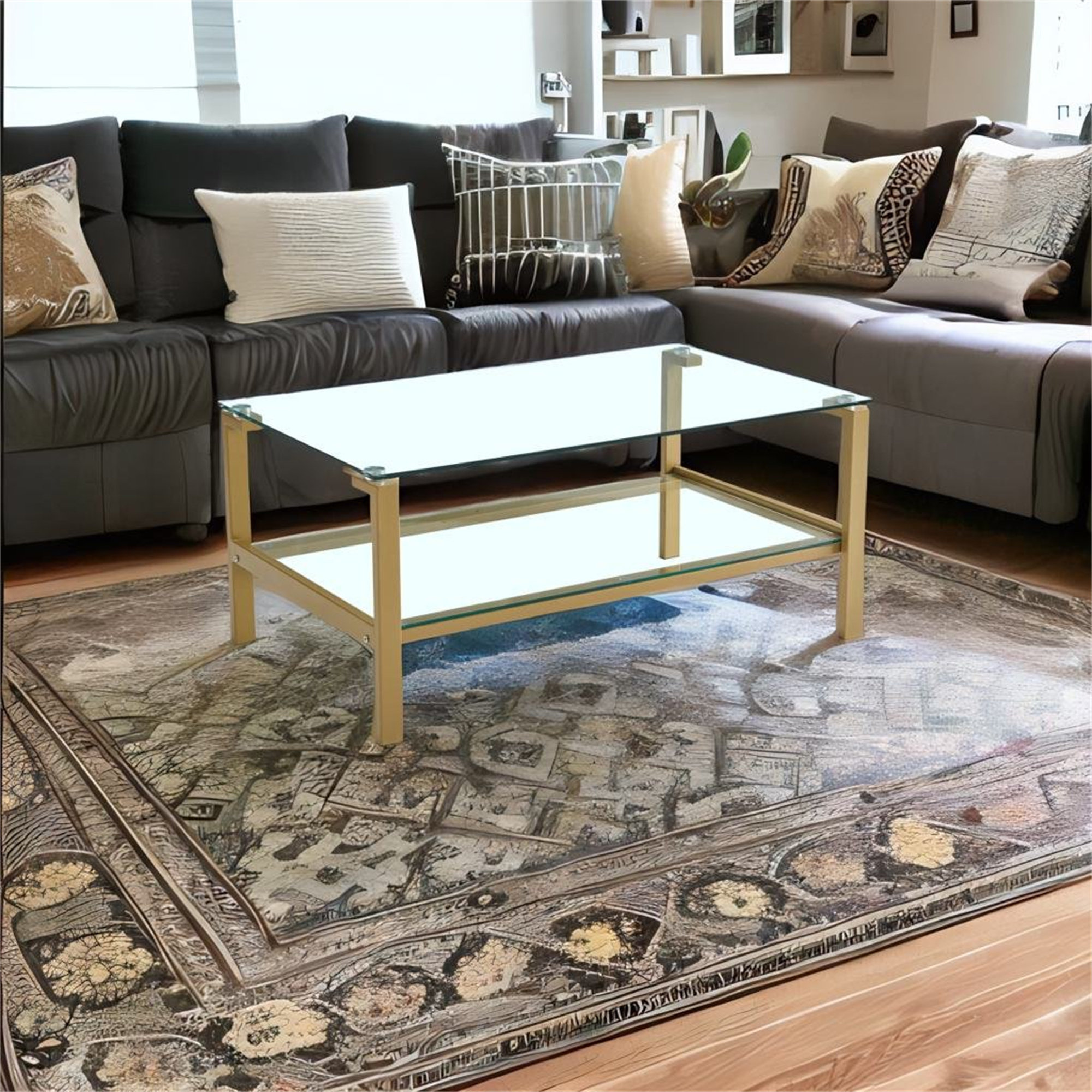 Mercer41 Glass Coffee Table | Wayfair