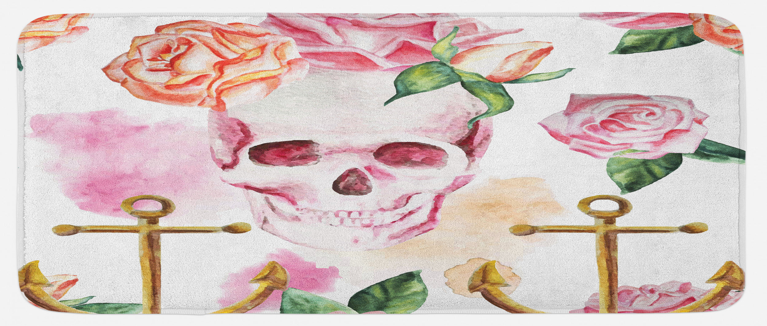 East Urban Home Skull Kitchen Mat | Wayfair
