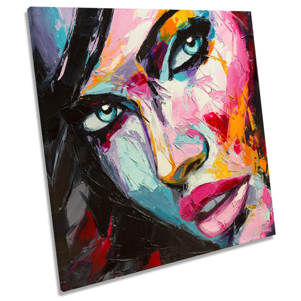 17 Stories Modern Beauty Face - Wrapped Canvas Painting | Wayfair.co.uk