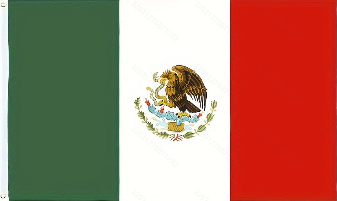 Latitude Run® 1pc Mexico Flag 90X150cm Hanging Printed Red White Green ...