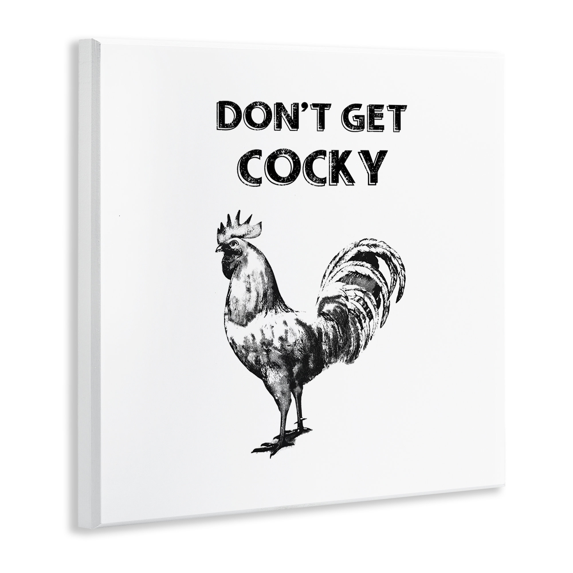 Ophelia & Co. Sassy Don't Get Cocky Wall Plaque Art by Conrad Knutsen ...