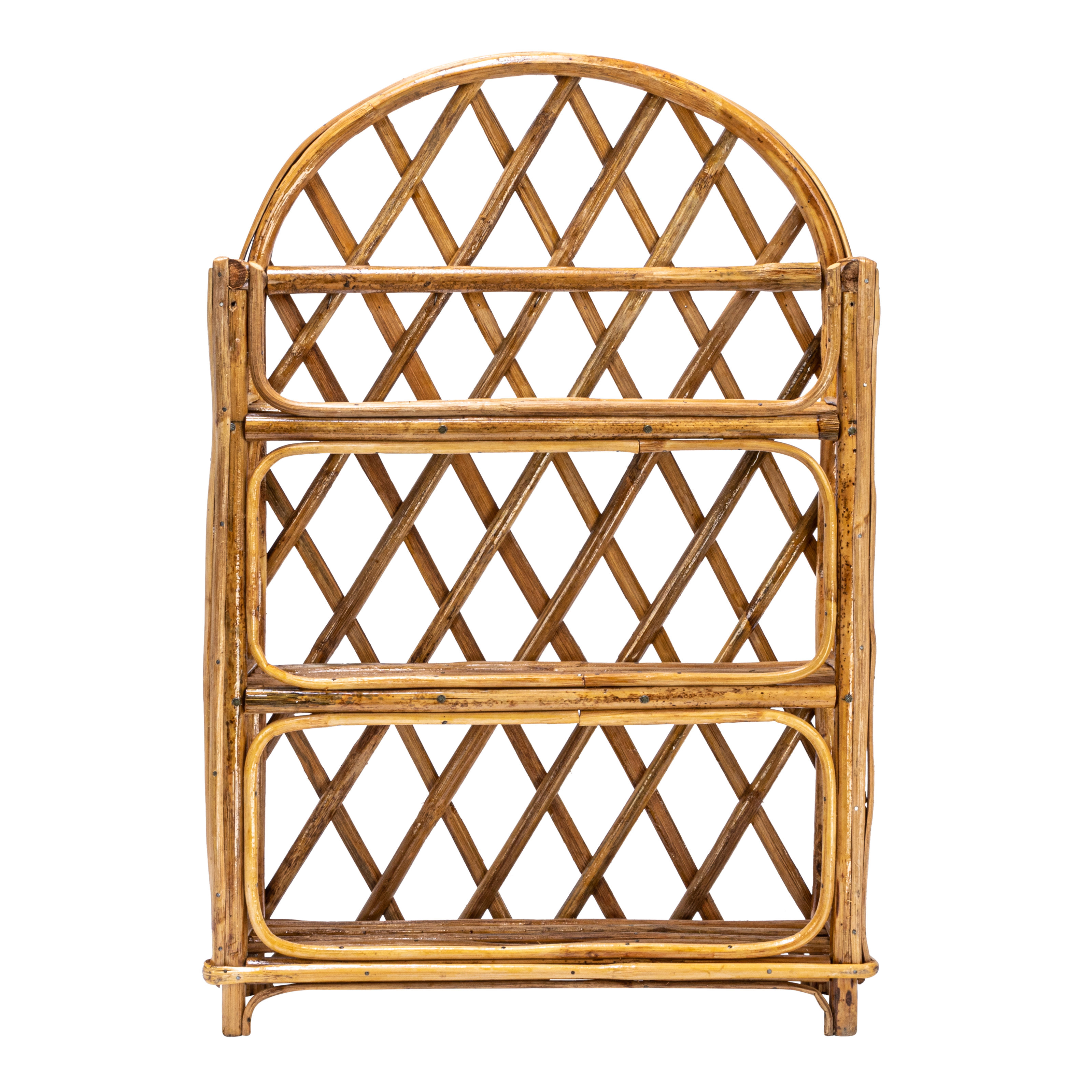Bayou Breeze Davy 3 Piece Rattan Tiered Shelf | Wayfair