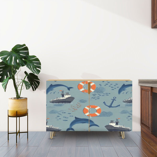 Breakwater Bay Sideboard Buffet Cabinet with Storage boat dolphin ...