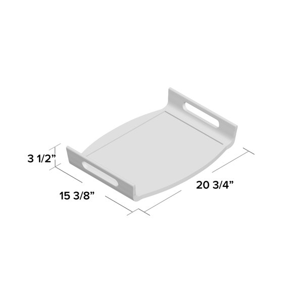 Millwood Pines Sinem Serveware Reversible Serving Tray & Reviews | Wayfair