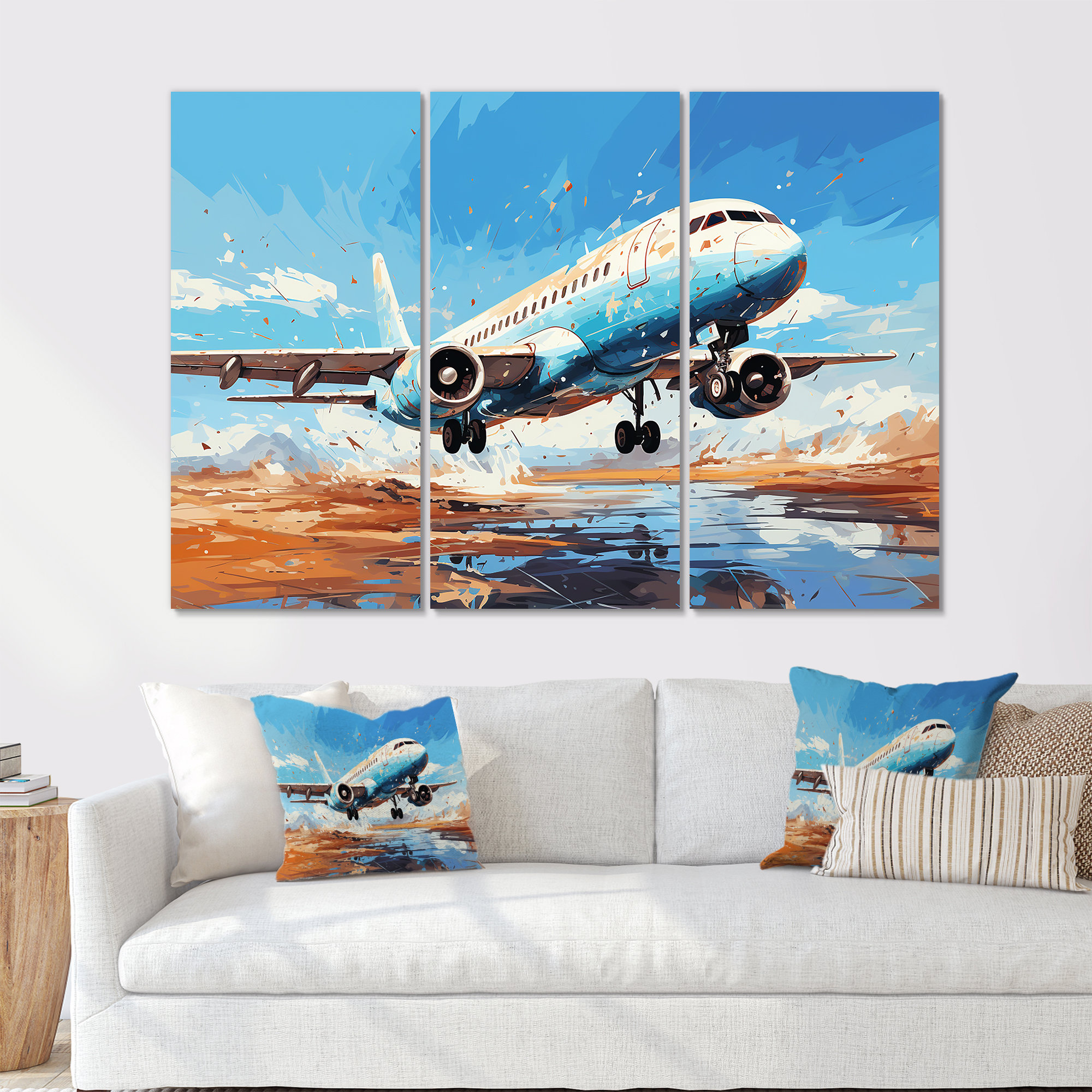 Latitude Run® Plane Prelude To Flight Adventure II - Plane Canvas Wall ...