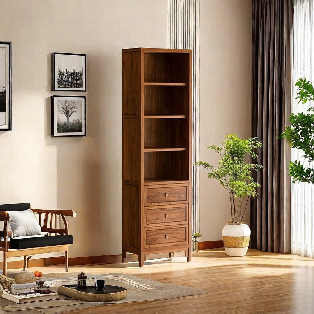 Parttlion New Chinese style solid wood bookcase file locker | Wayfair