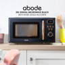 Abode AMD2004BRG, 20L Digital Microwave in Black with Rose Gold Accent ...