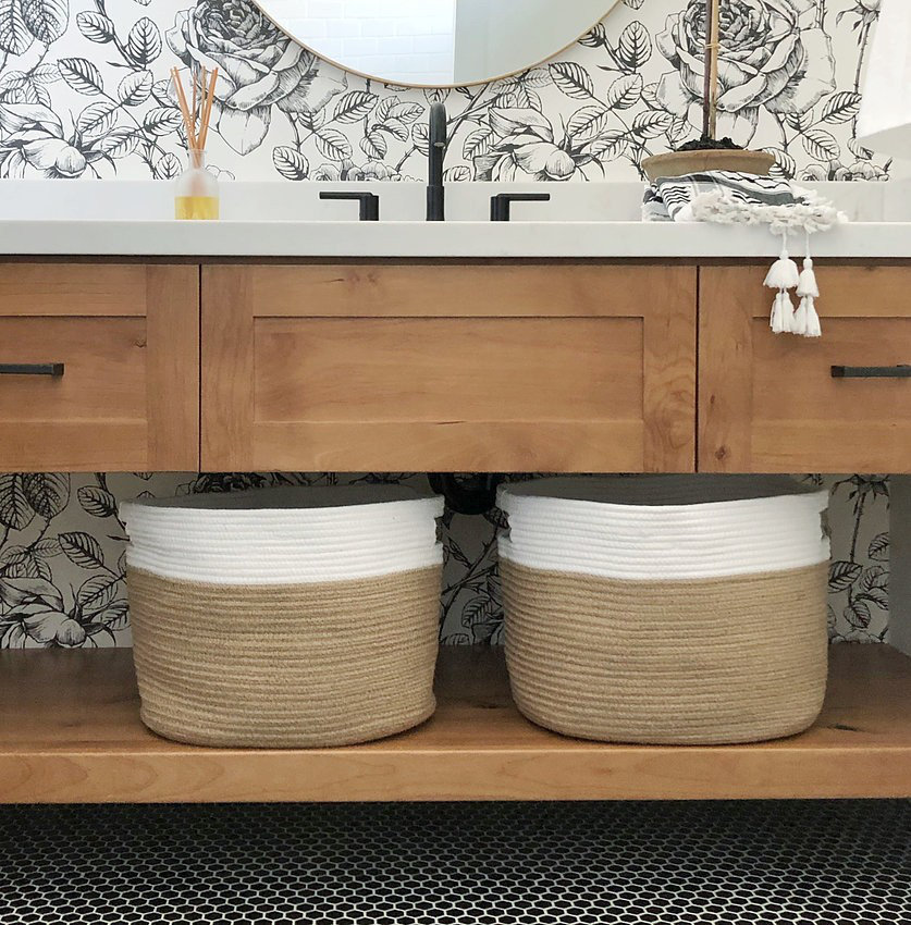 Dovecove Fabric Laundry Basket with Handles | Wayfair