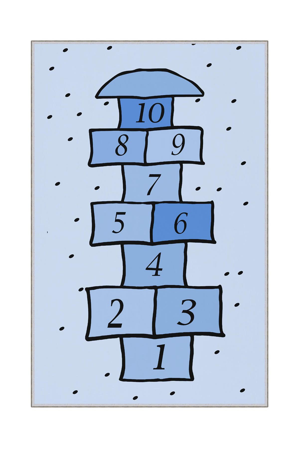 East Urban Home Darcy-Leigh Machine Made Polyester Area Rug in Blue ...