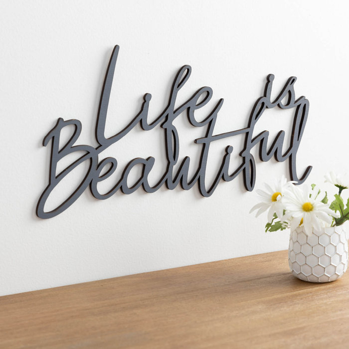 Trinx Text Wall Decor & Reviews | Wayfair