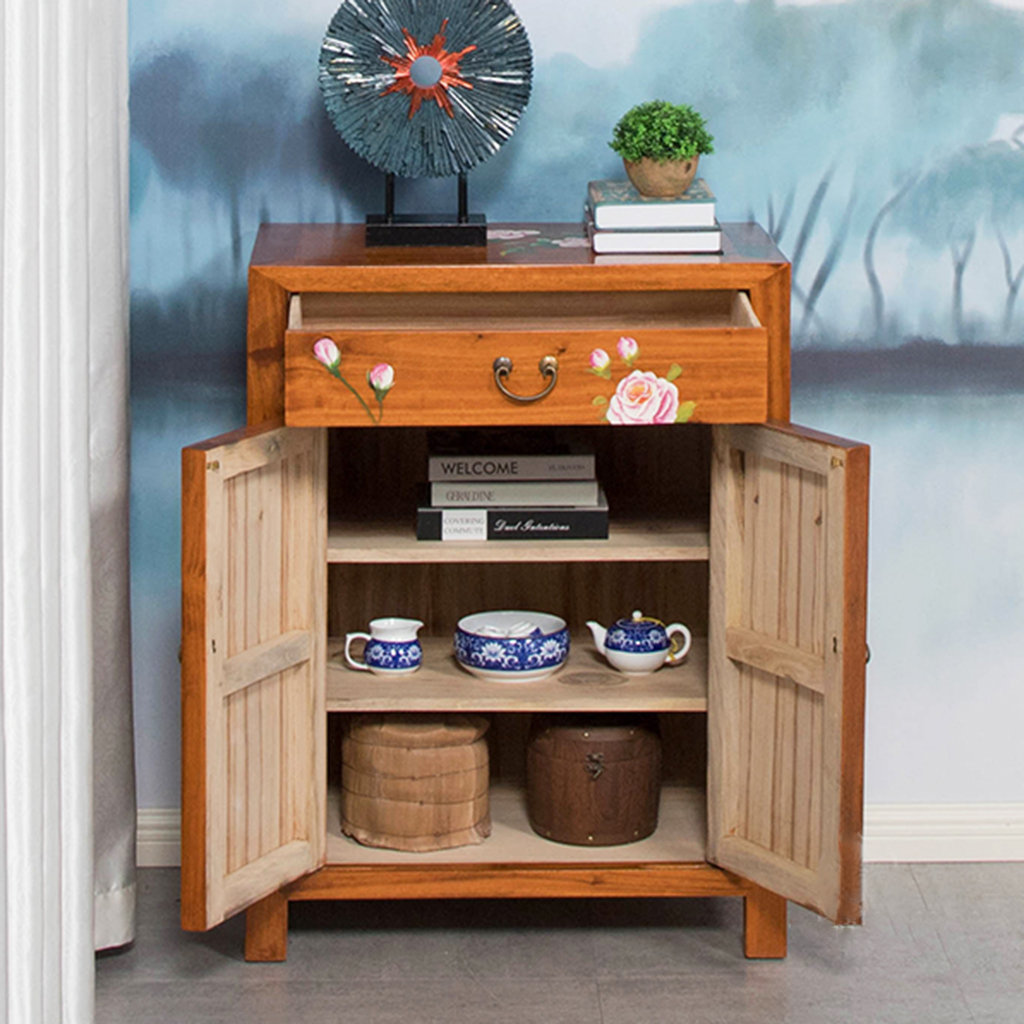 DICIXA Antique Simple Camphor Wood Shoe Cabinet 9 Pair Shoe Storage | Wayfair