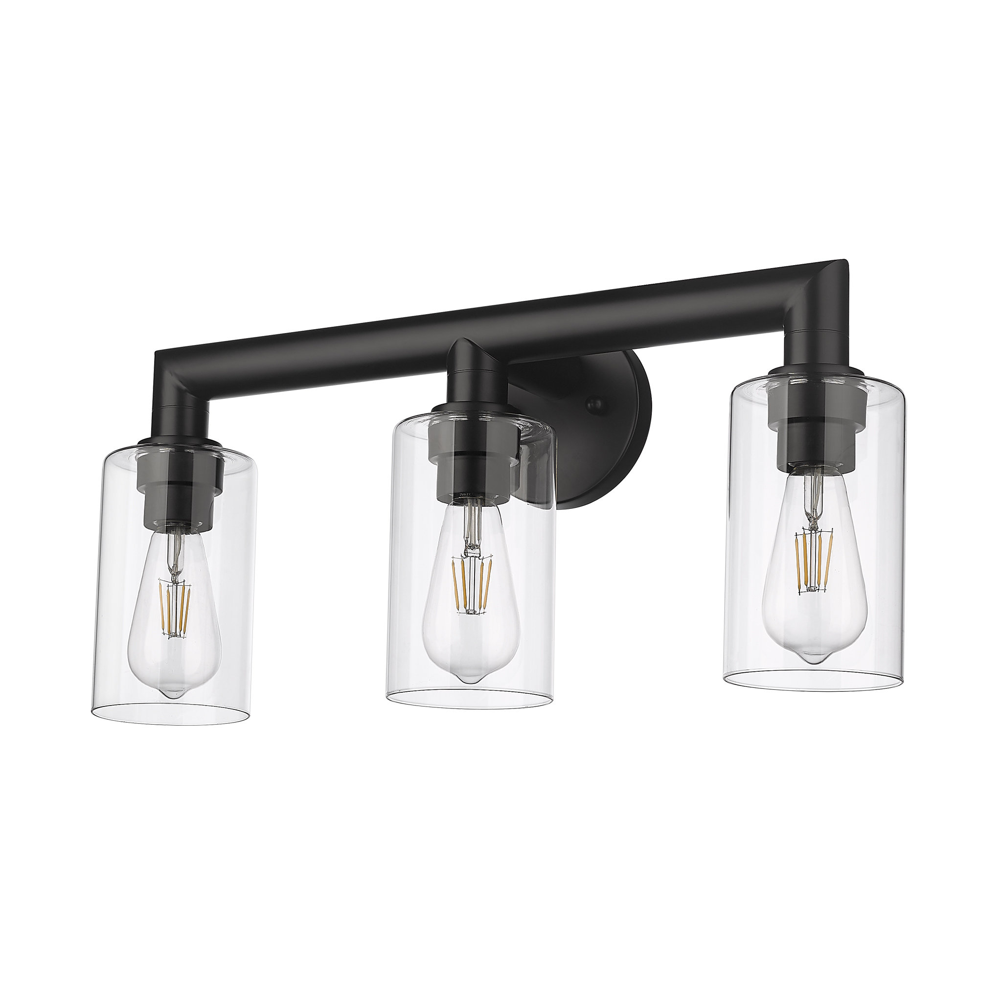 Wrought Studio™ Castelllanos Dimmable Black Vanity Light | Wayfair