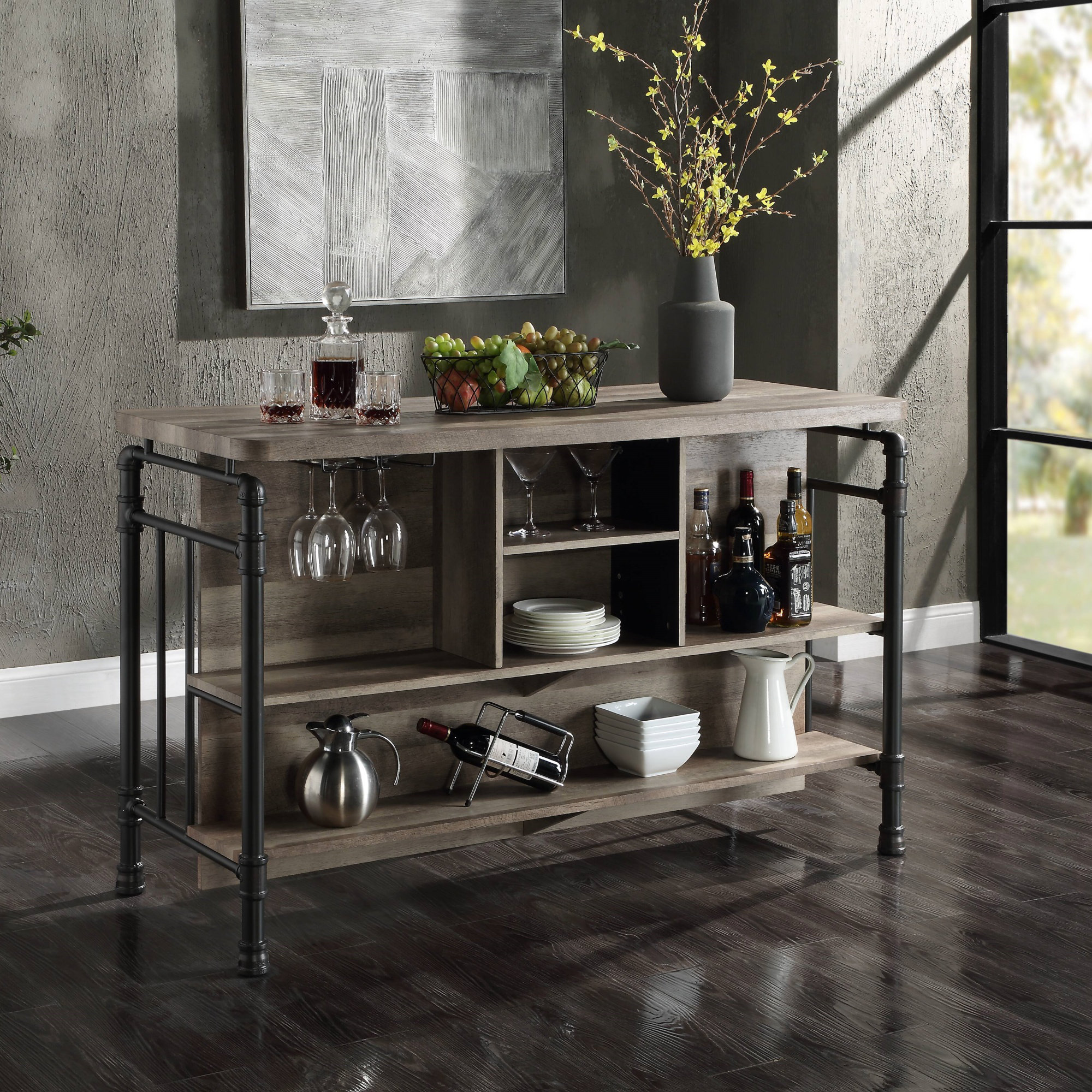 Latitude Run® Counter Height Table Kitchen Island - Wayfair Canada