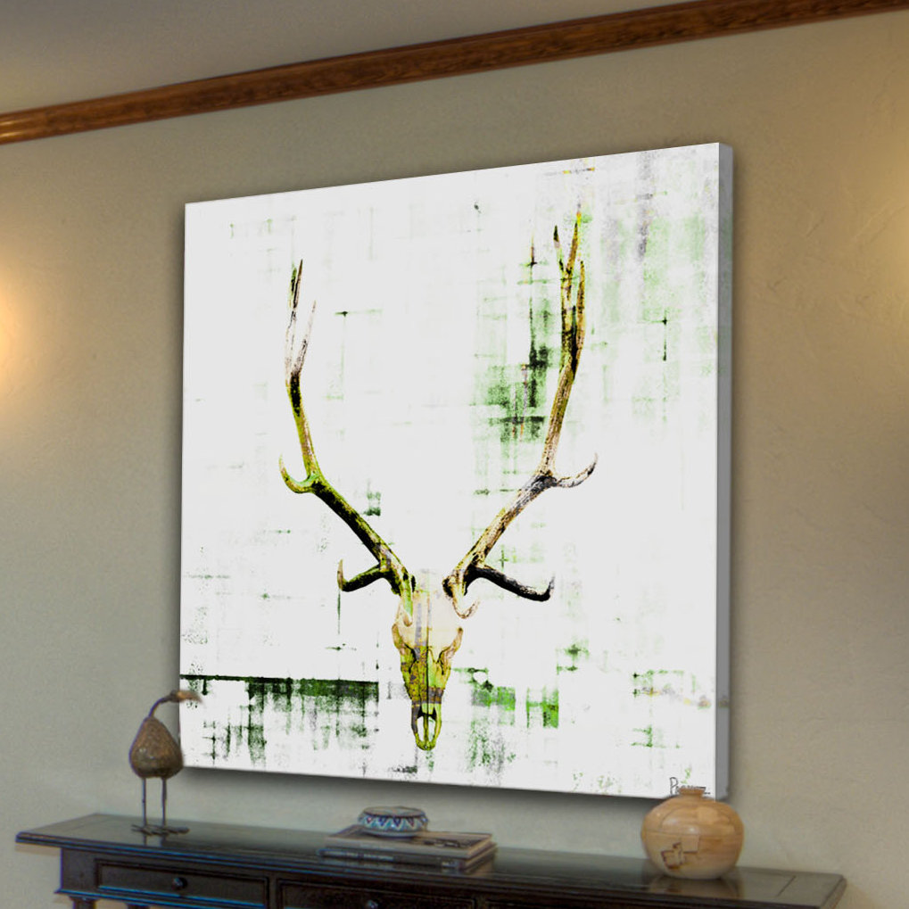 Parvez Taj 'Antler' by Parvez Taj Painting Print on Wrapped Canvas ...