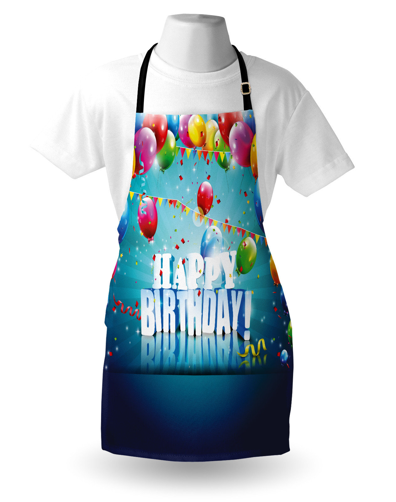 The Party Aisle™ Birthday Apron Unisex, Surprise Party 3D Text, Adult ...
