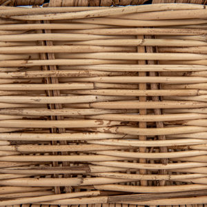 Bayou Breeze Rattan Hand-Woven Sectioned Basket | Wayfair