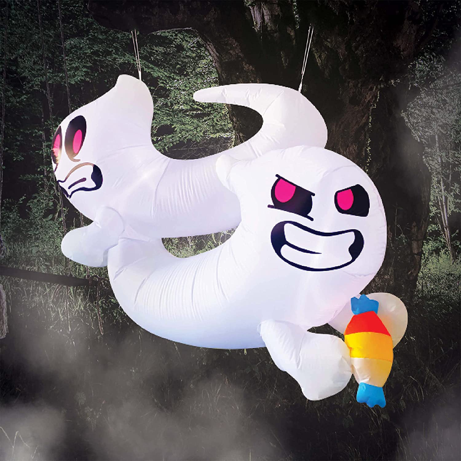 The Holiday Aisle® 5Ft 2 Ghost Fighting For Candy - Wayfair Canada