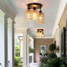 Highland Dunes 3 Light 12 In Vintage Woven Paper Flush Mount Lighting ...
