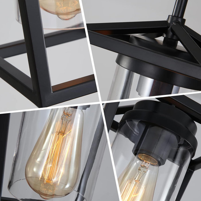 Gracie Oaks Cerinity 1 - Light Matte Black LED Kitchen Island Pendant ...