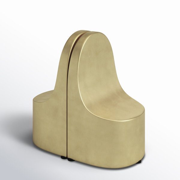 Joss & Main Modern Glam Ceramic Bookends Contemporary Simple Gold ...
