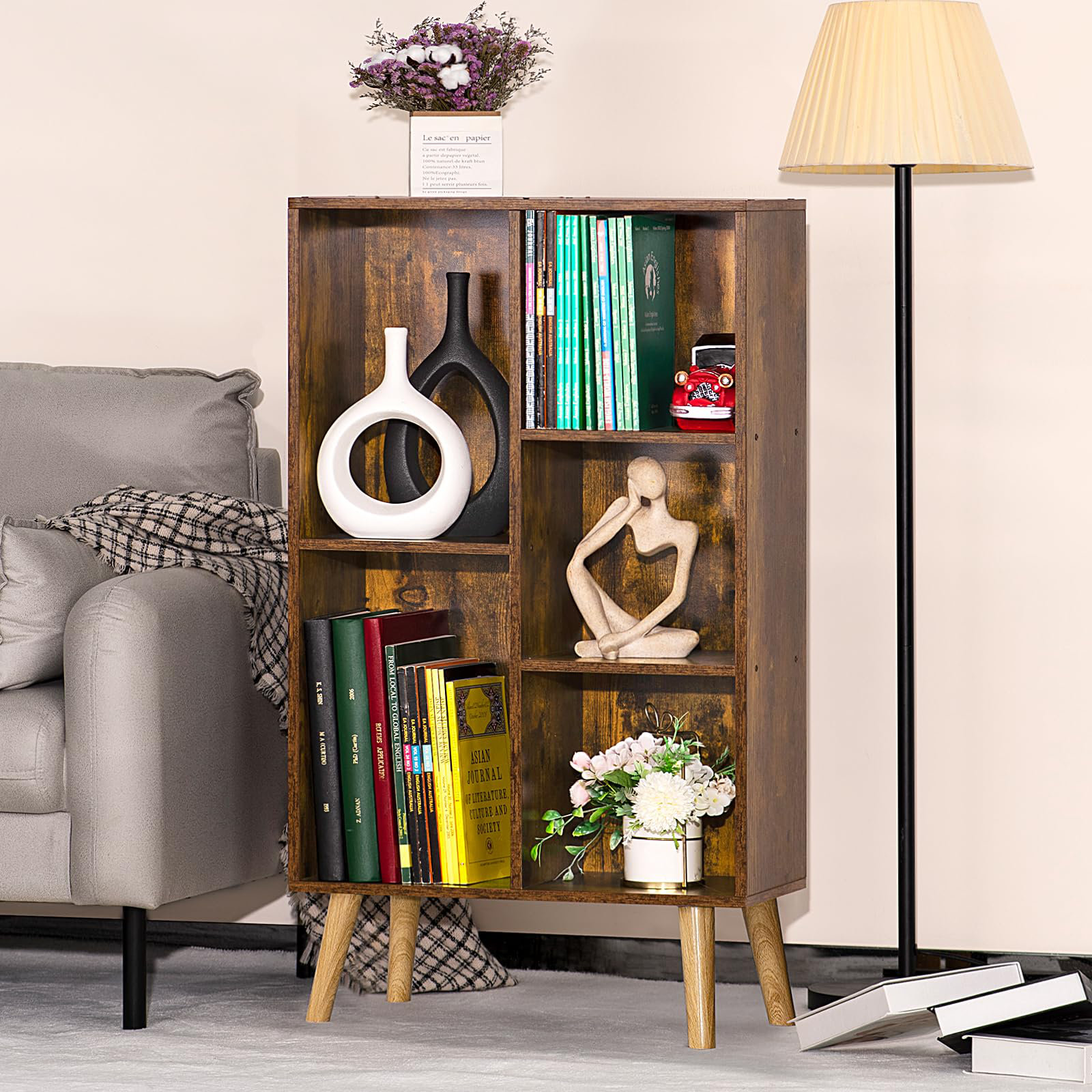 George Oliver Charsie Book Cabinet Bookcase | Wayfair